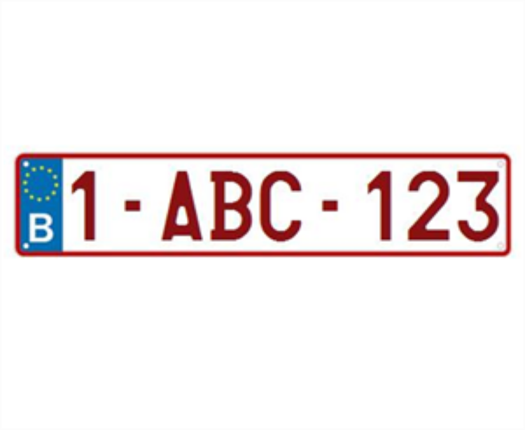VAB-webshop | Europese nummerplaat